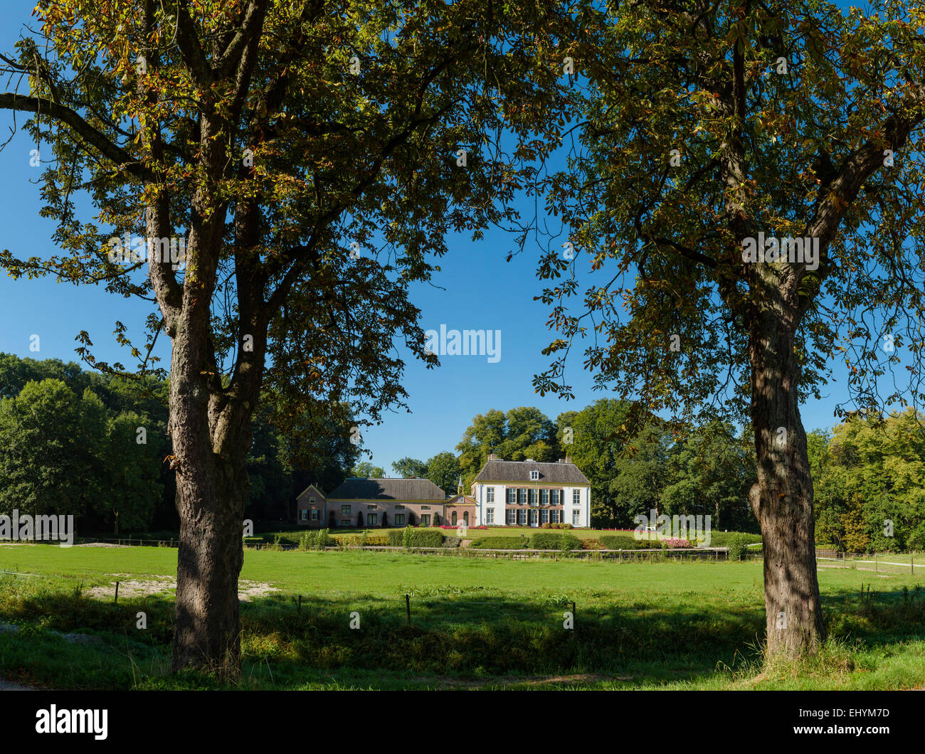 Netherlands, Holland, Europe, Brakel, Brakel, estate, castle, field ...