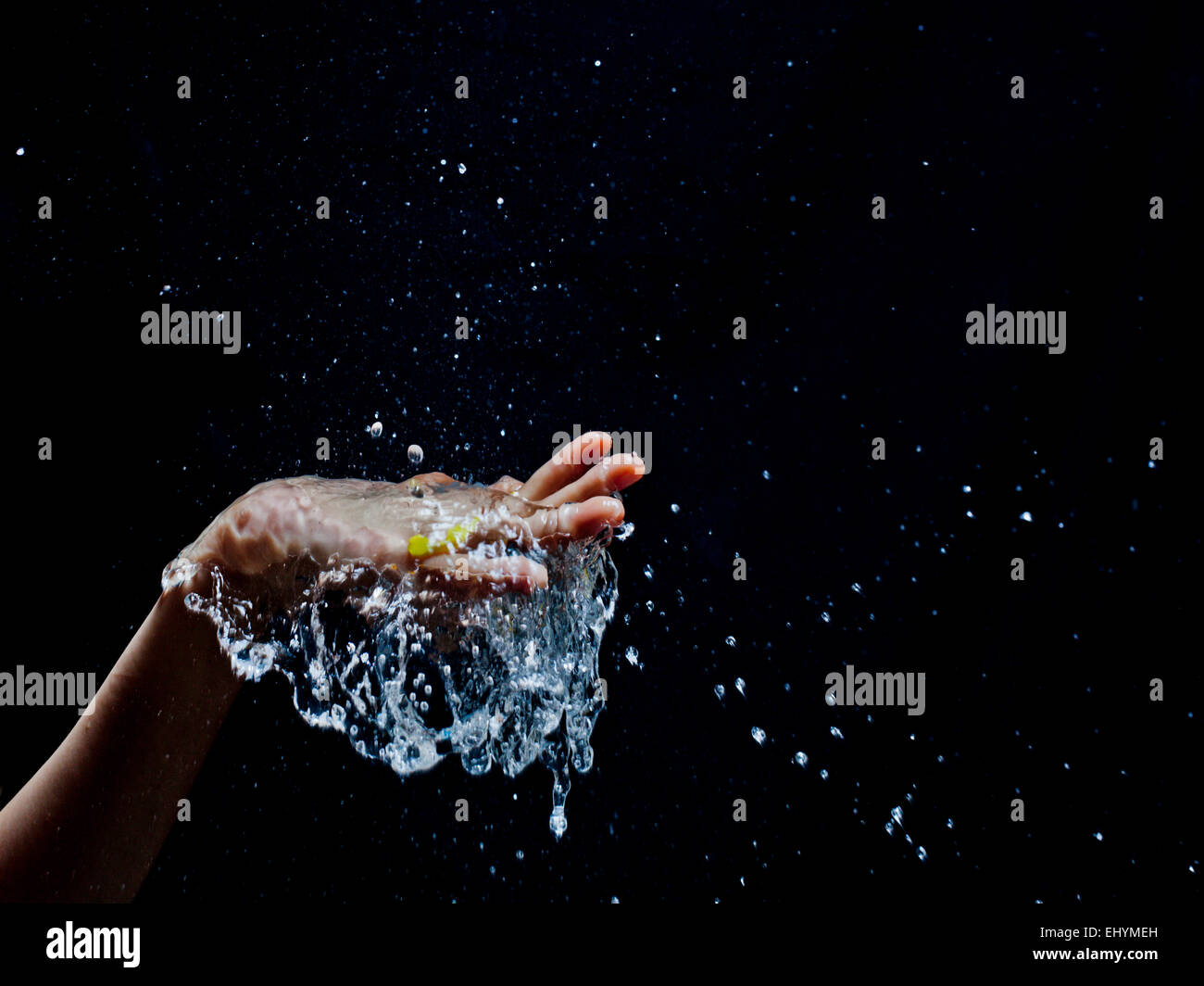 Hand Catching Water High Resolution Stock Photography and Images - Alamy