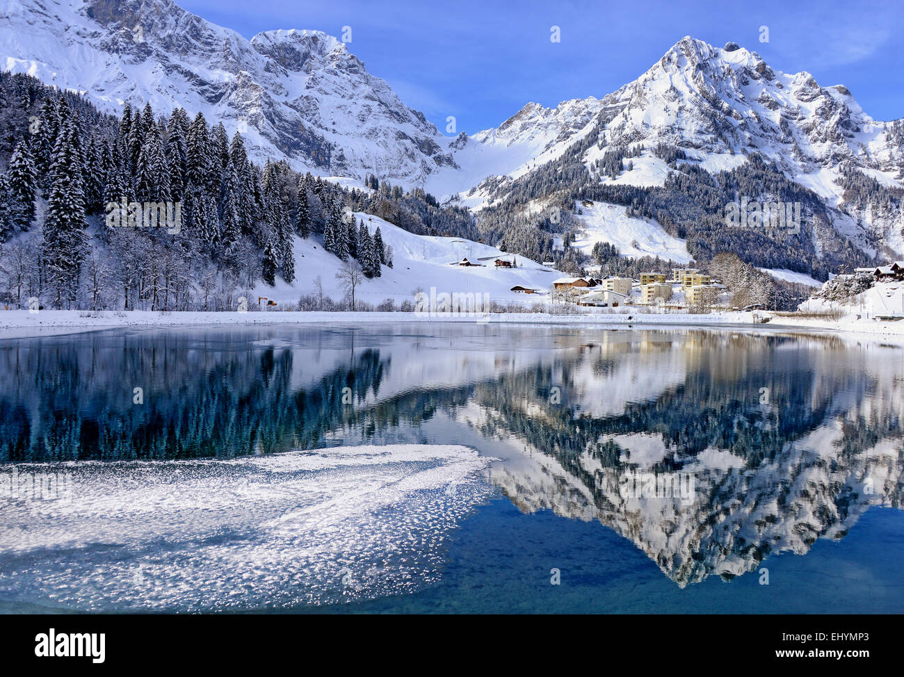 Lake, Eugenisee, Engelberg, Switzerland Stock Photo - Alamy