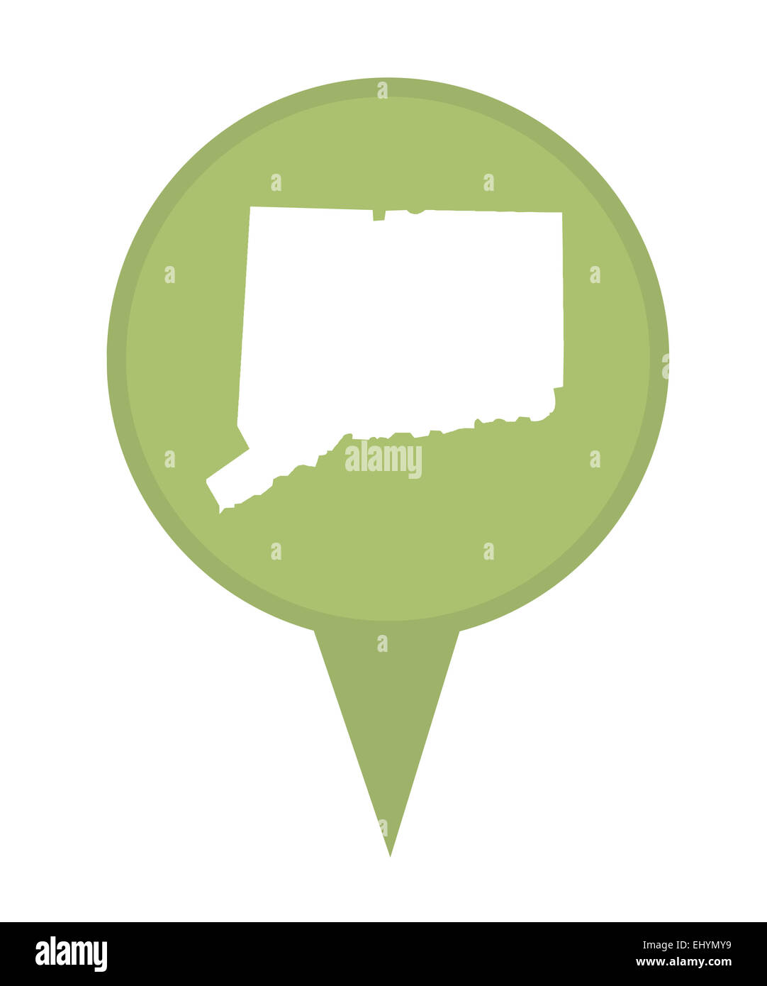 Map of connecticut state Cut Out Stock Images & Pictures - Alamy