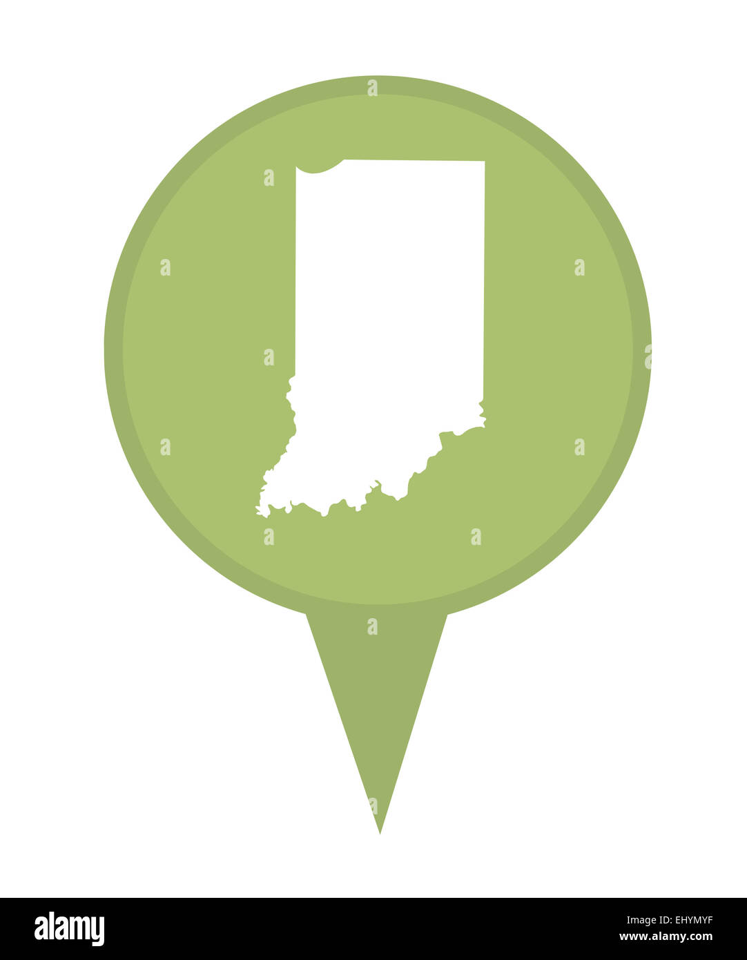 Map Of Indiana State High Resolution Stock Photography and Images - Alamy