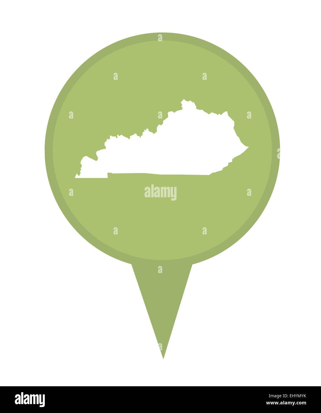 Map of kentucky state hi-res stock photography and images - Alamy