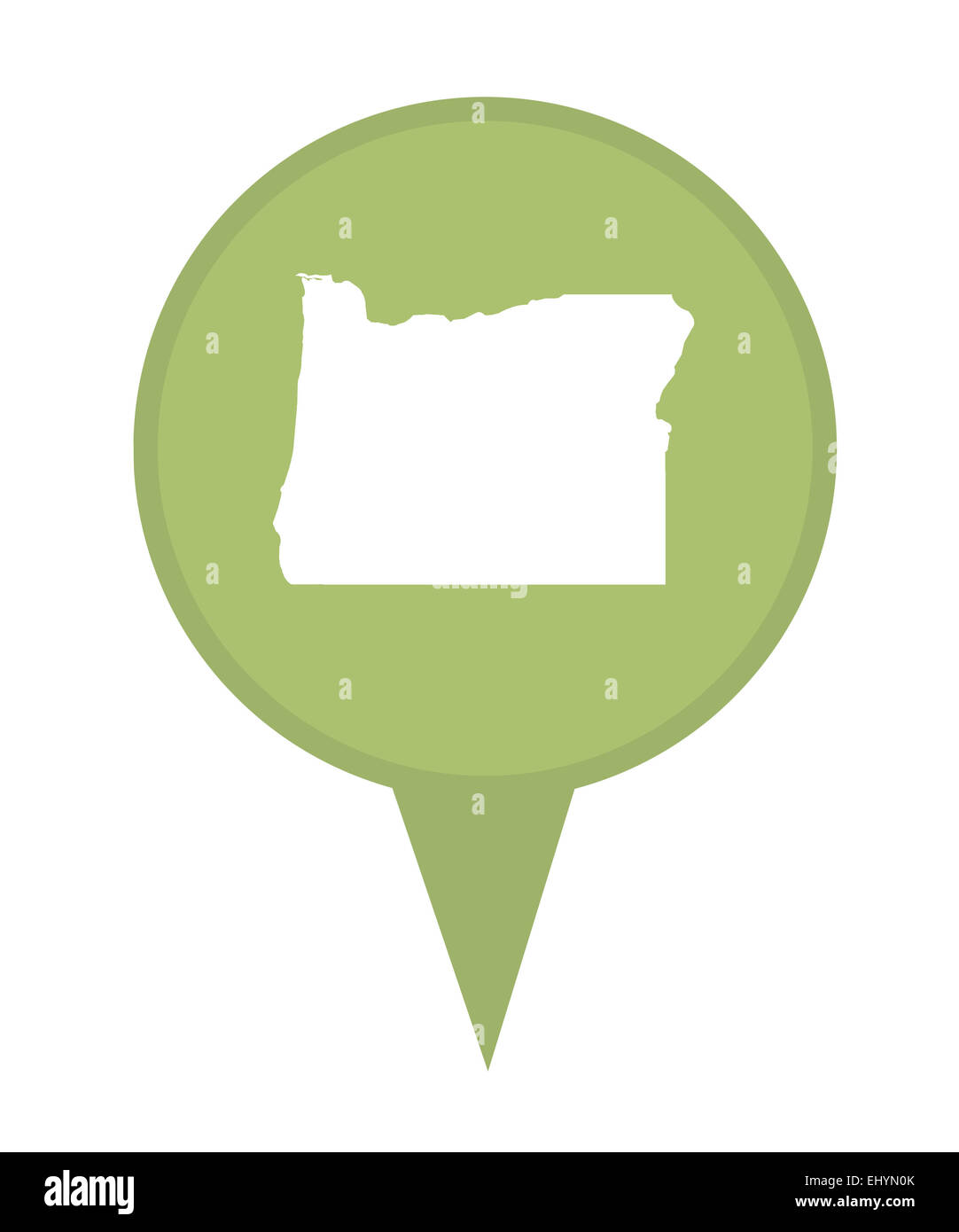 Oregon map Cut Out Stock Images & Pictures - Alamy
