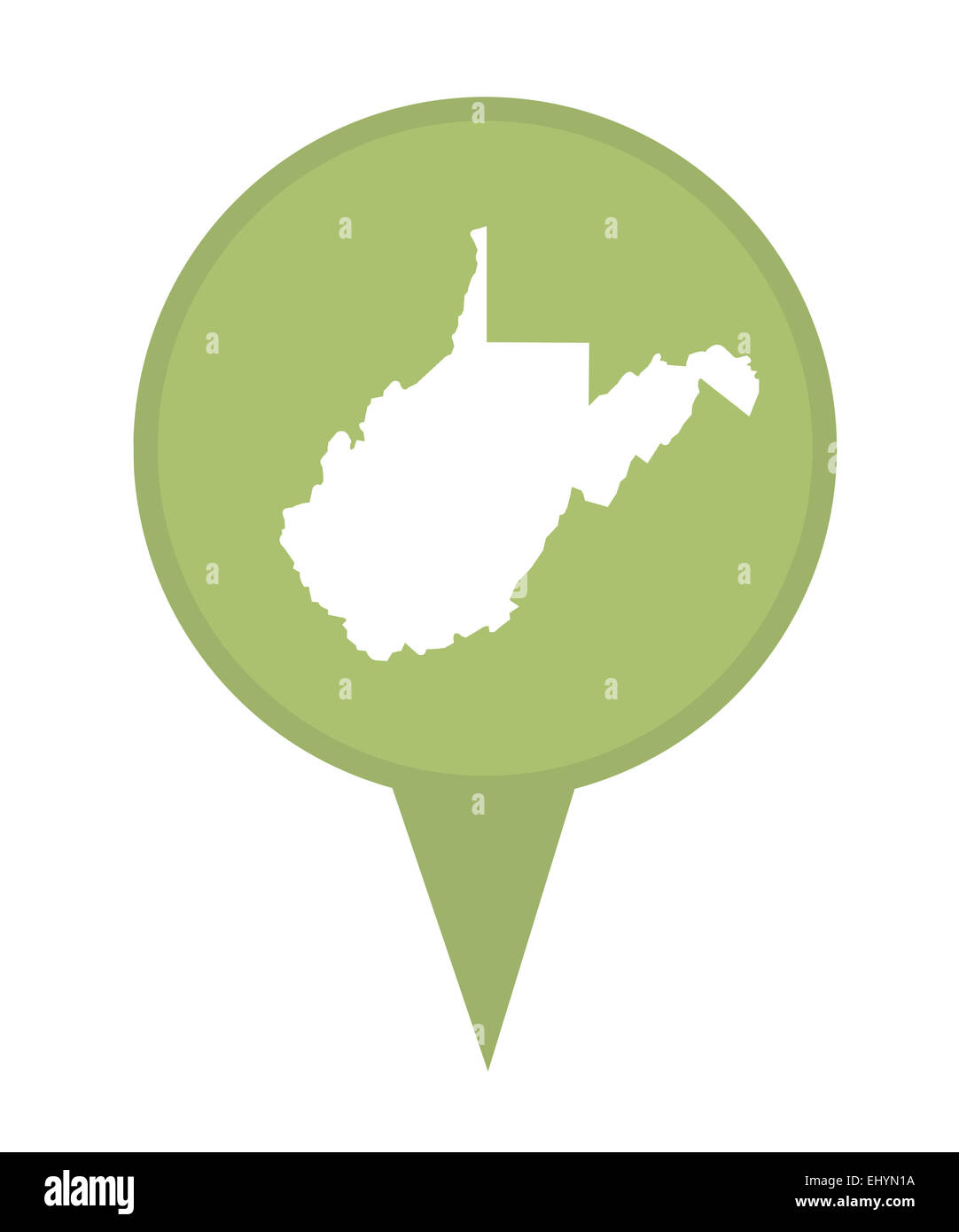 Virginia state map hi-res stock photography and images - Alamy