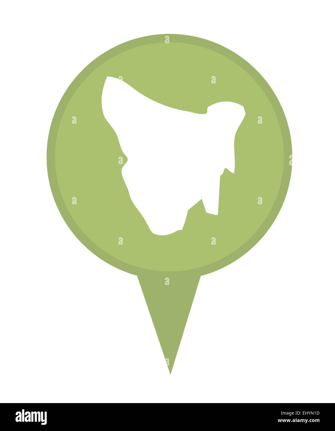 Tasmania sign on white Cut Out Stock Images & Pictures - Alamy