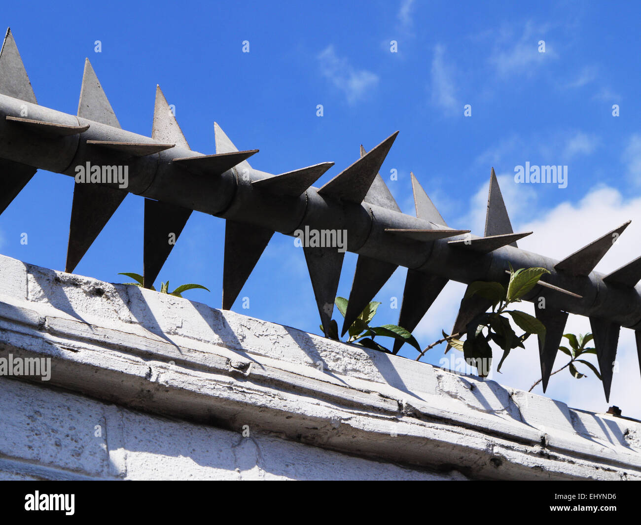Rota spike security fencing Stock Photo - Alamy