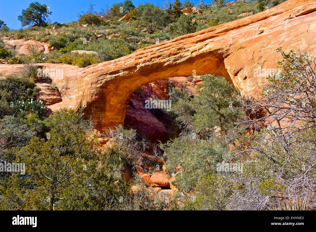 The Vultee Memorial Arch, Sedona, Arizona, United States Stock Photo ...