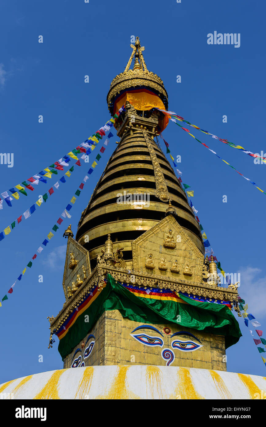 The Buddhist stupa of Boudhanath, Kathmandu, Nepal Stock Photo - Alamy