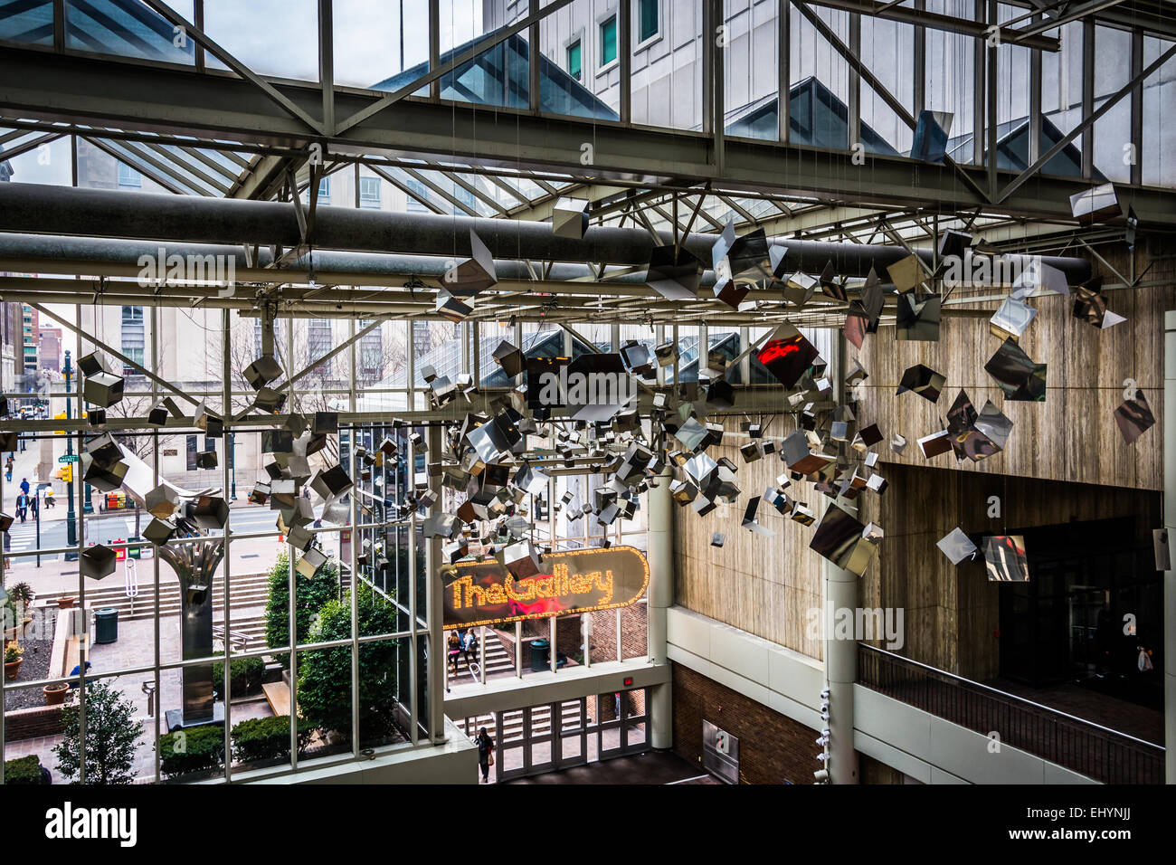 Interior of The Gallery at Market East in Philadelphia, Pennsylvania ...