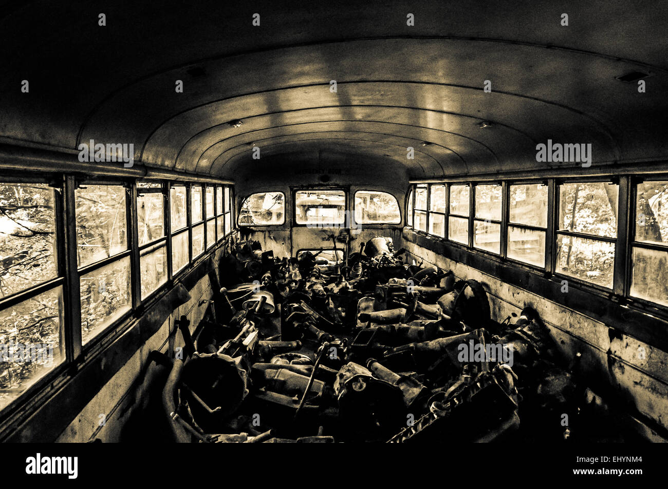 Junk school bus hi-res stock photography and images - Alamy