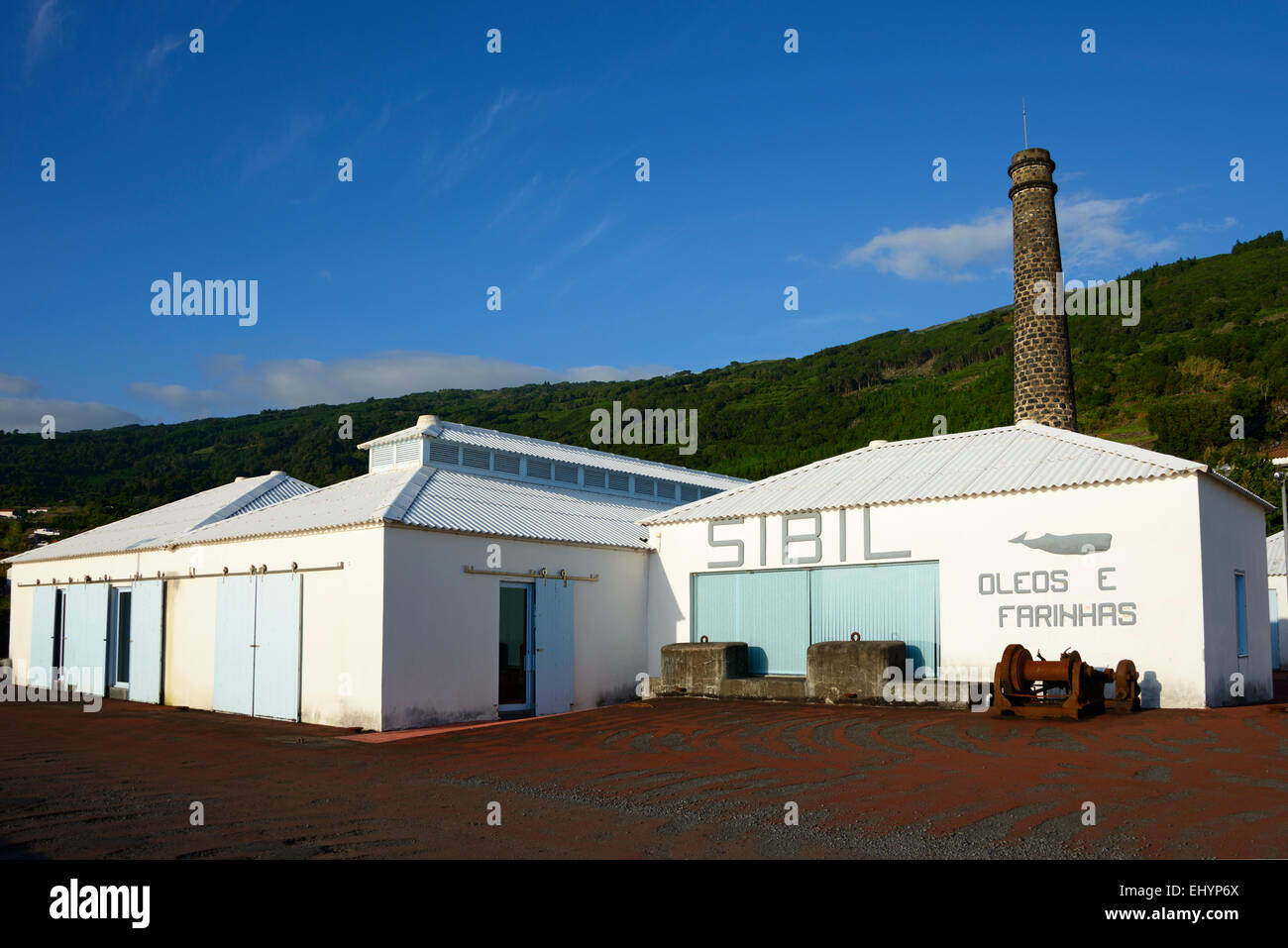 Old whaling factory, museum, Lajes do Pico, Pico Island, Azores ...
