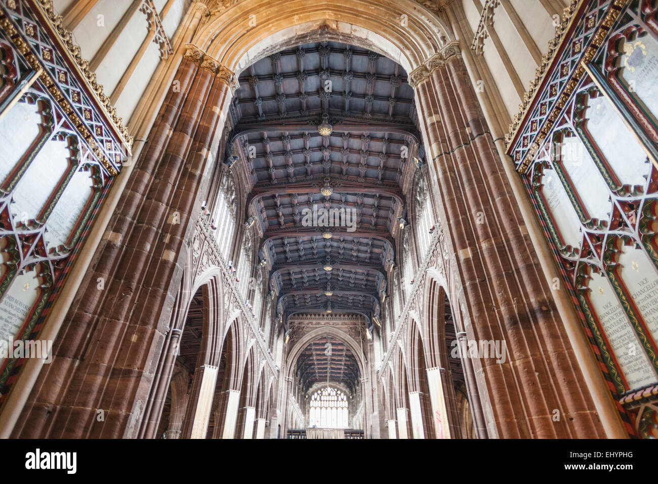 England, Manchester, city, Manchester Cathedral, Interior View Stock ...