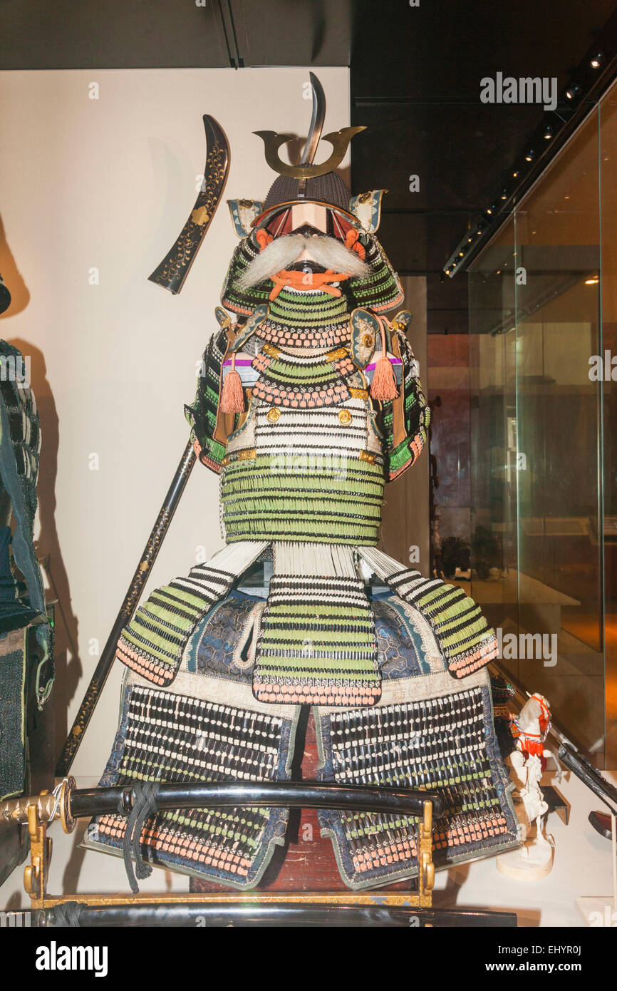 England, Manchester, city, Manchester Museum, Display of Japanese ...