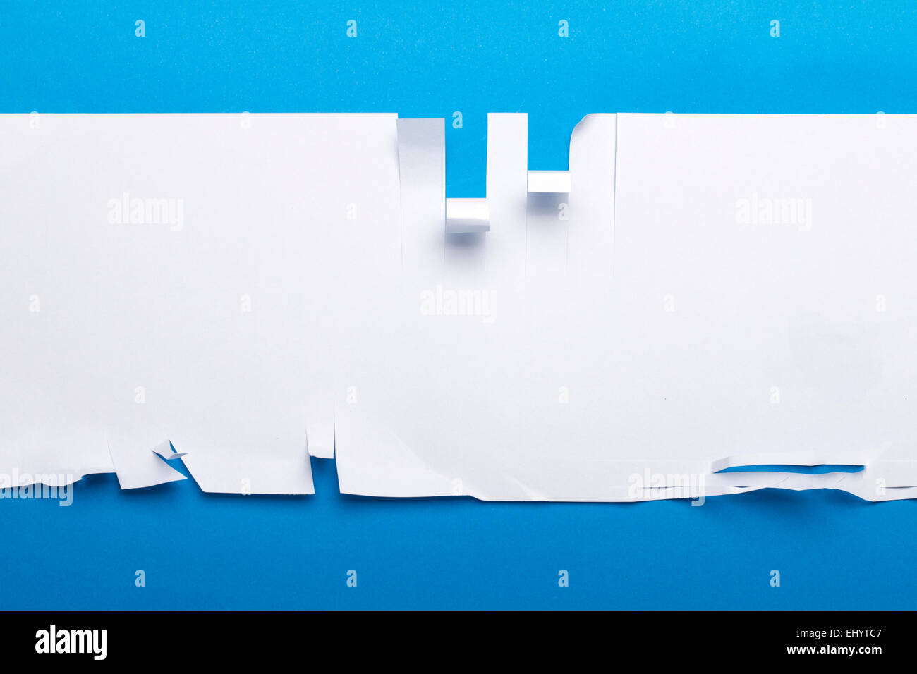 Piece of paper cut in various shapes Stock Photo - Alamy