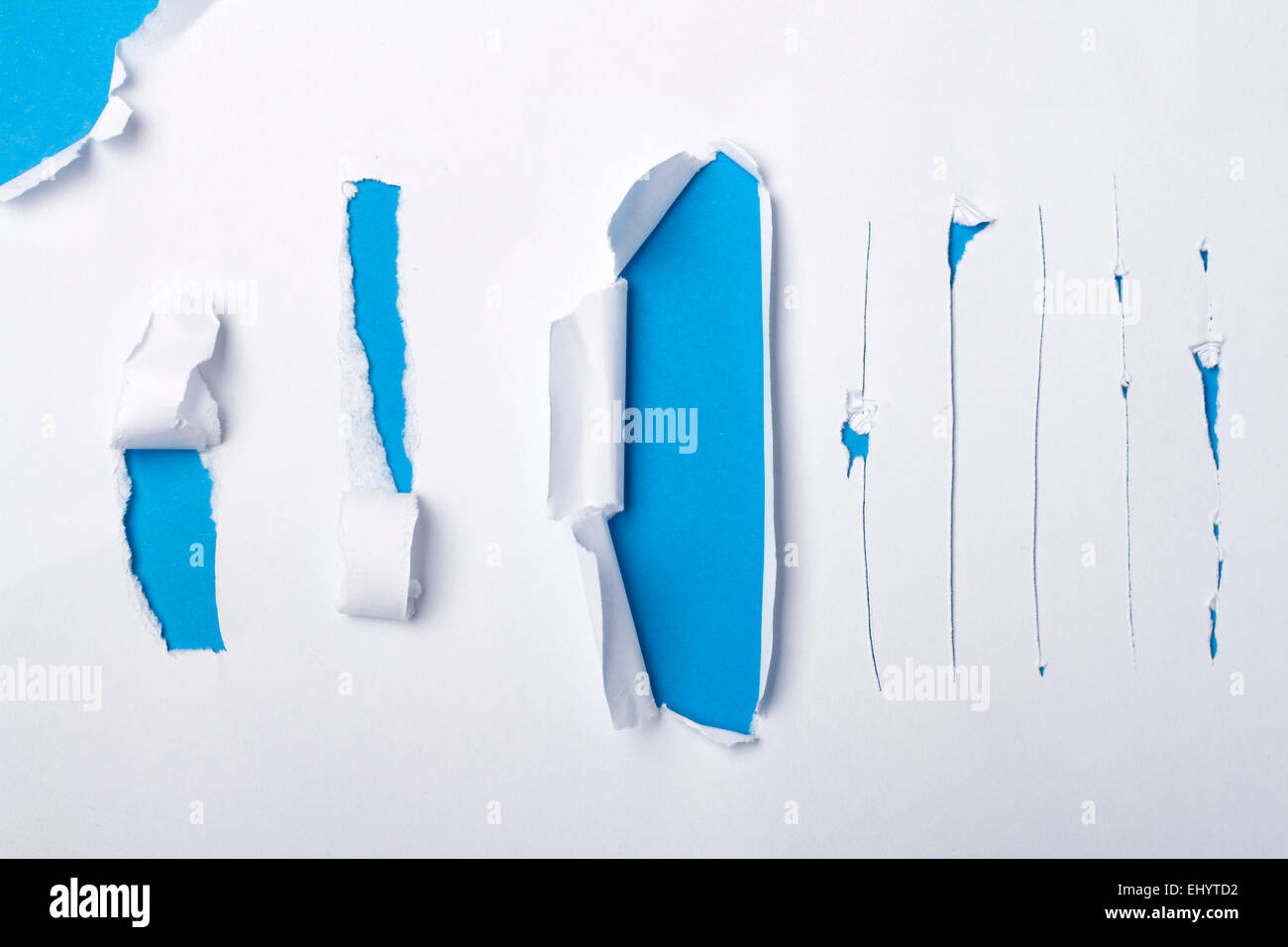 Piece of paper cut in various shapes Stock Photo - Alamy