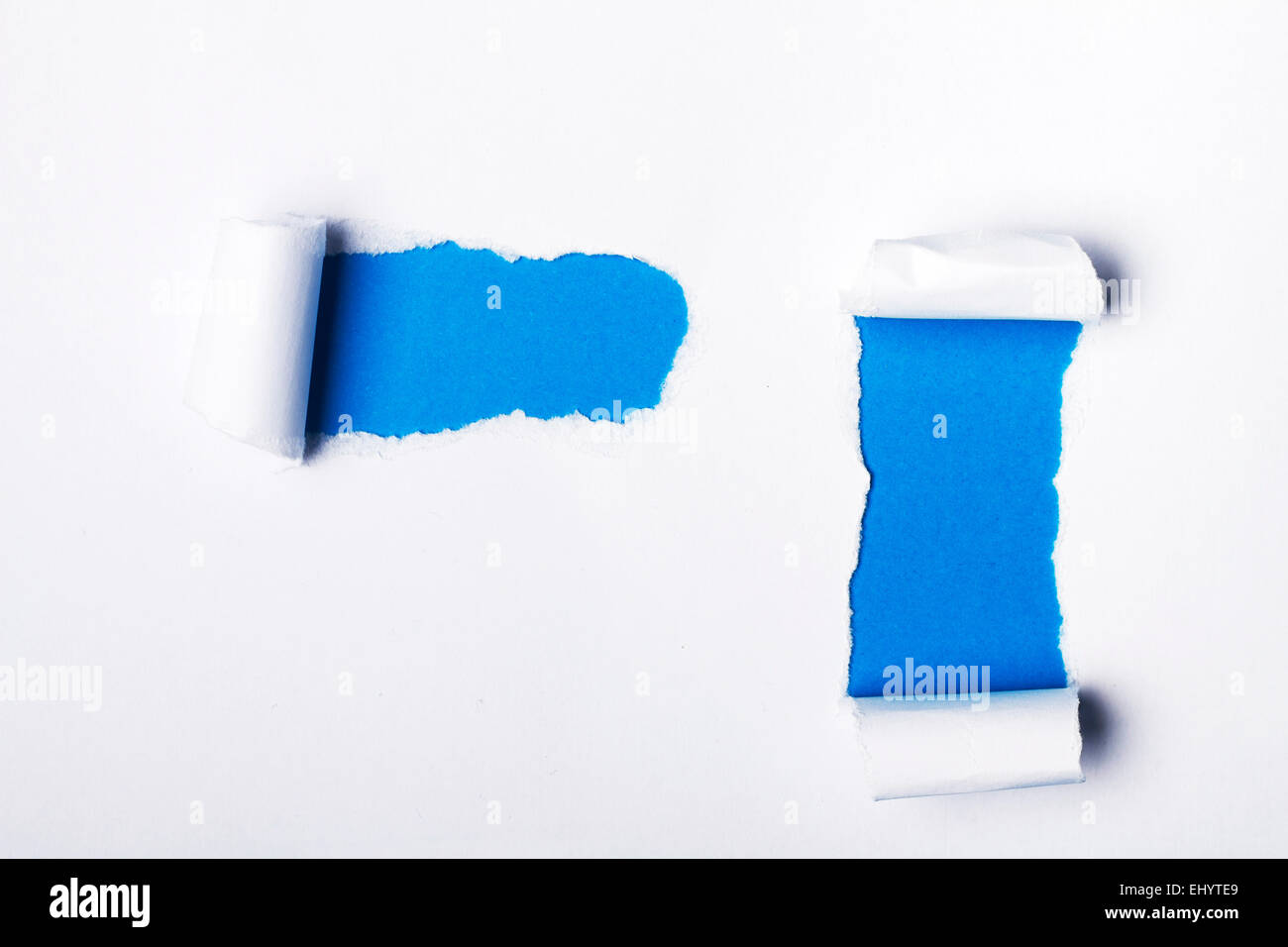 Piece of paper torn in various shapes Stock Photo - Alamy