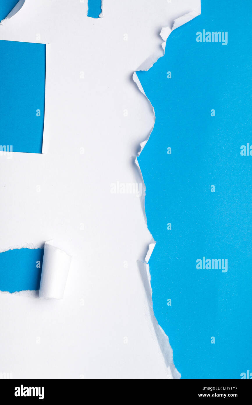 Piece of paper torn in various shapes Stock Photo - Alamy
