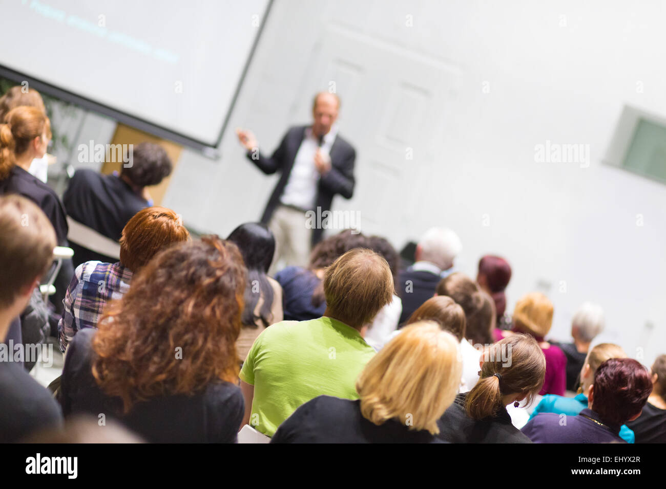 Audience in the lecture hall Stock Photo - Alamy