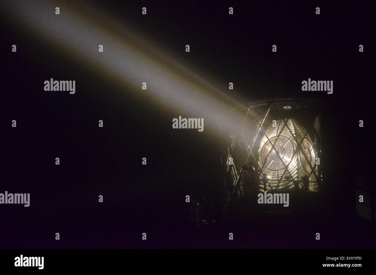 England, Cornwall, lizard point, lizard lighthouse, lighthouse, beam of ...