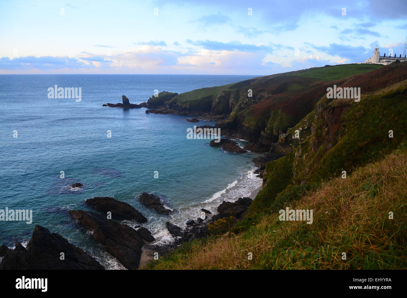England, Cornwall, lizard point, lizard lighthouse, lighthouse, coast ...