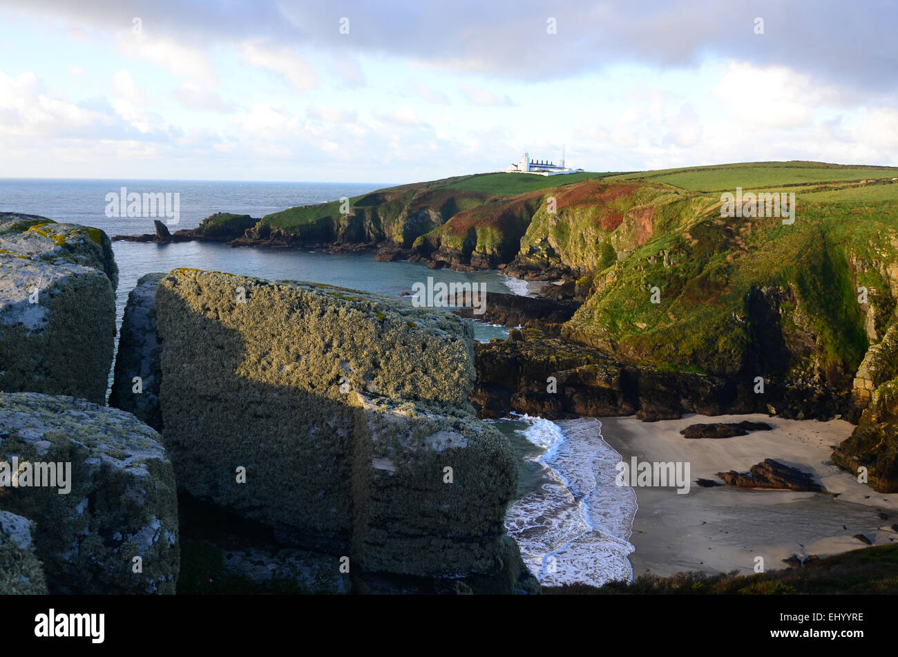 England, Cornwall, lizard point, sand beach, sand, beach, seashore ...