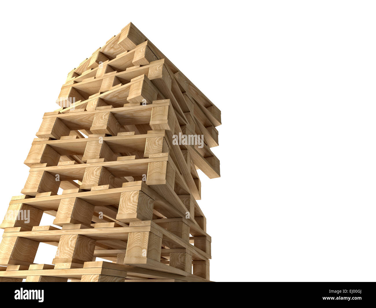 3d image of classic wood pallet Stock Photo - Alamy