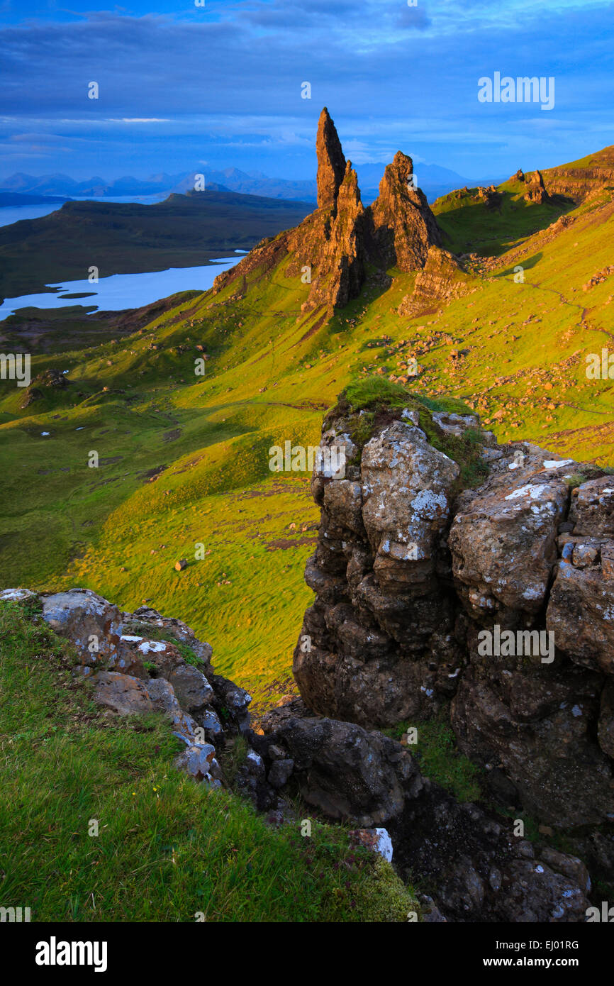 cliff, rock, cliff needle, mountains, Great Britain, Highland ...