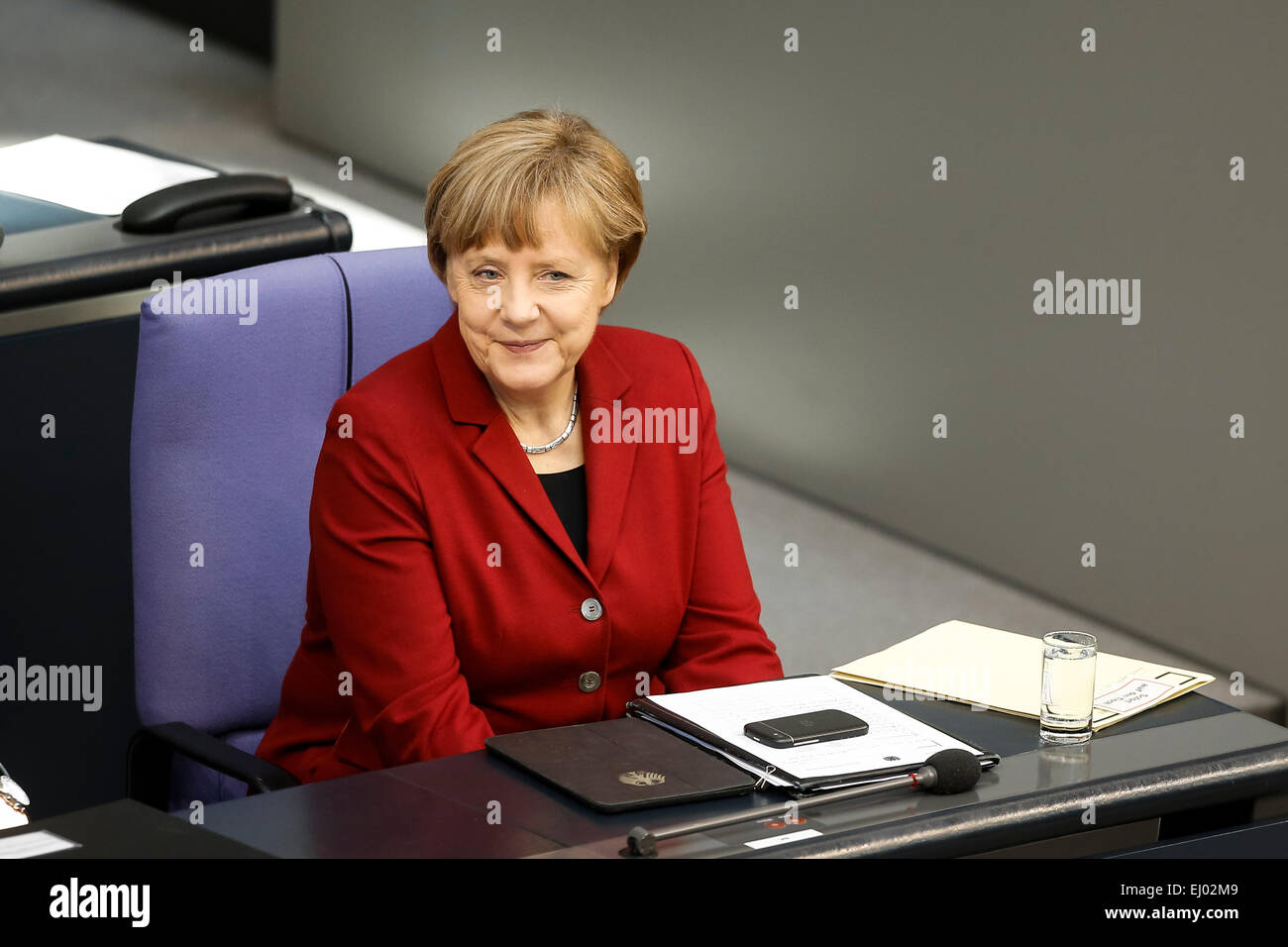 Berlin, Germany. 19th Mar, 2015. Bevor the European concil in Brussels ...