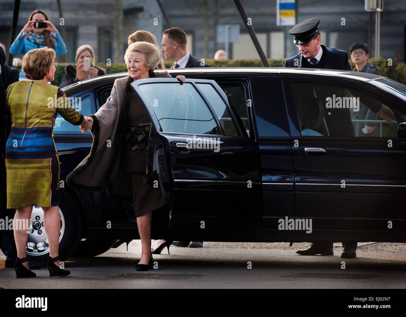 Princess Beatrix (C) attends the 1st Prince Friso Engineers award for ...
