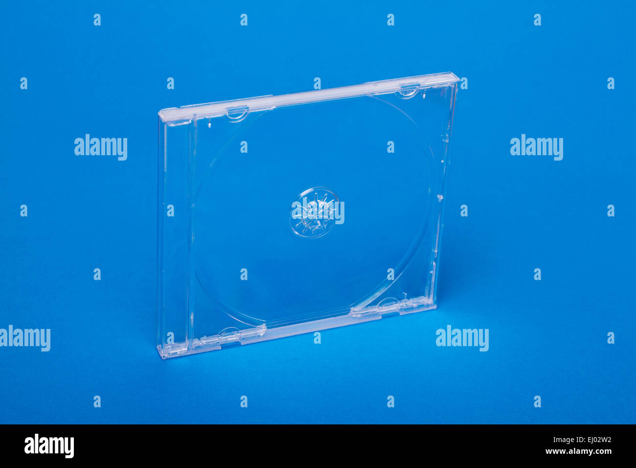 Close view of an empty transparent jewel CD case Stock Photo - Alamy