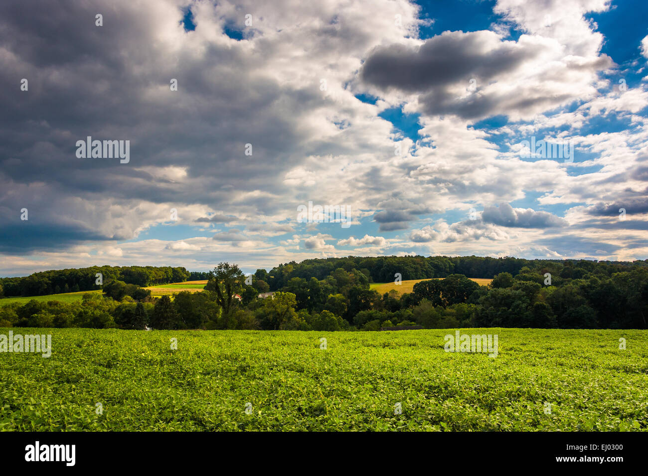 Clouds rolling over farm landscape hi-res stock photography and images ...
