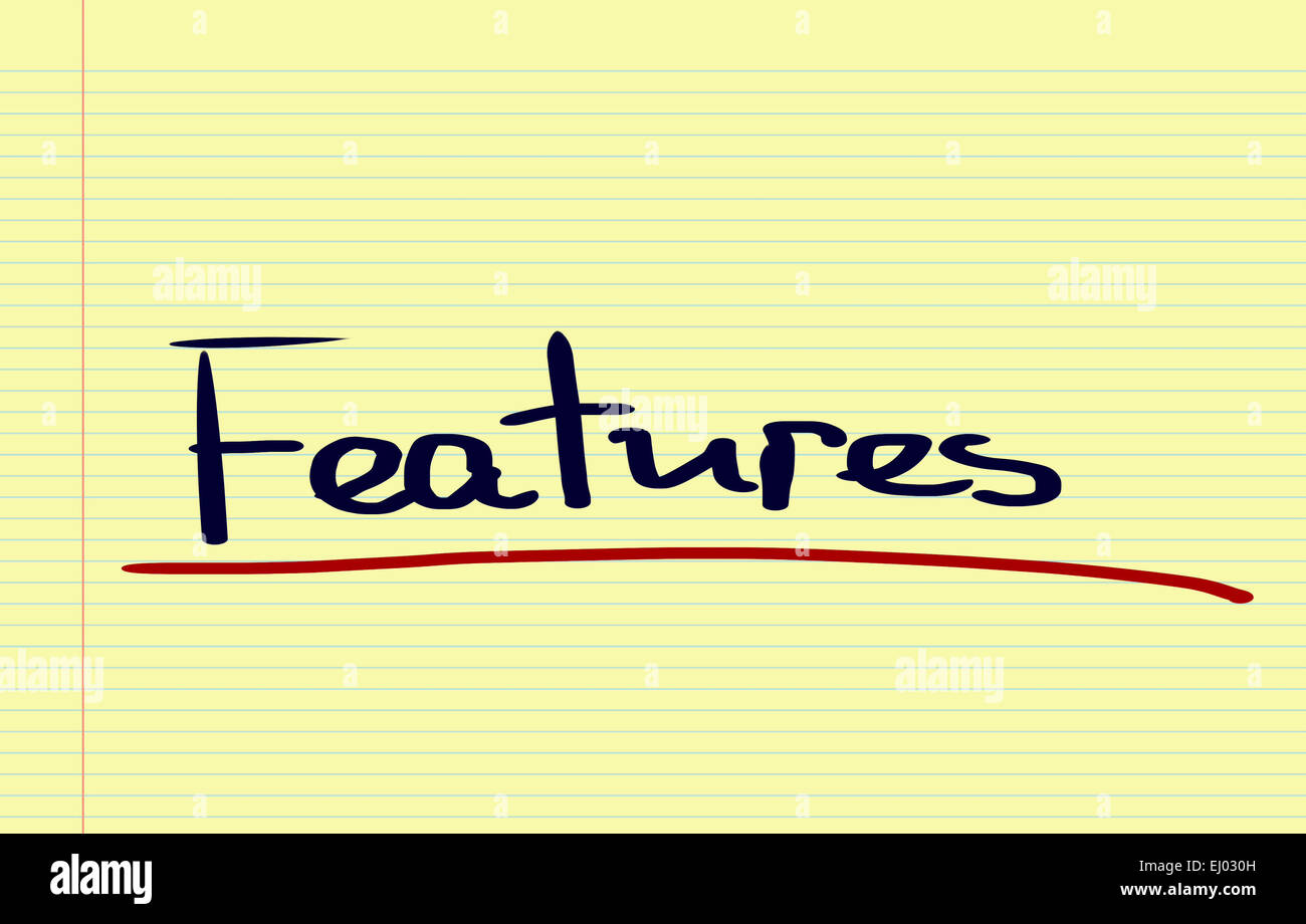 Features word hi-res stock photography and images - Alamy