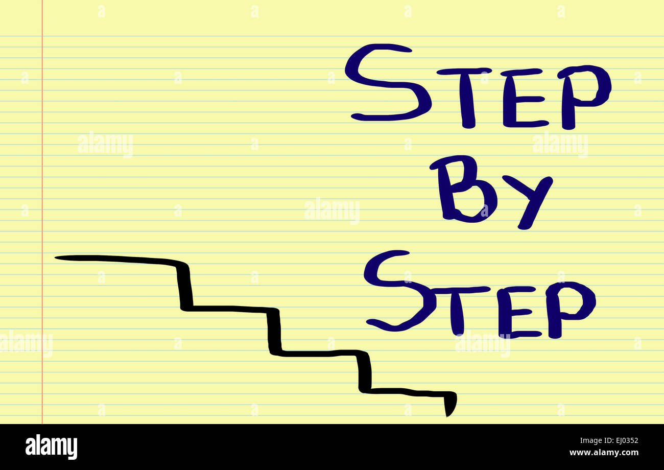 Step By Step Concept Stock Photo - Alamy