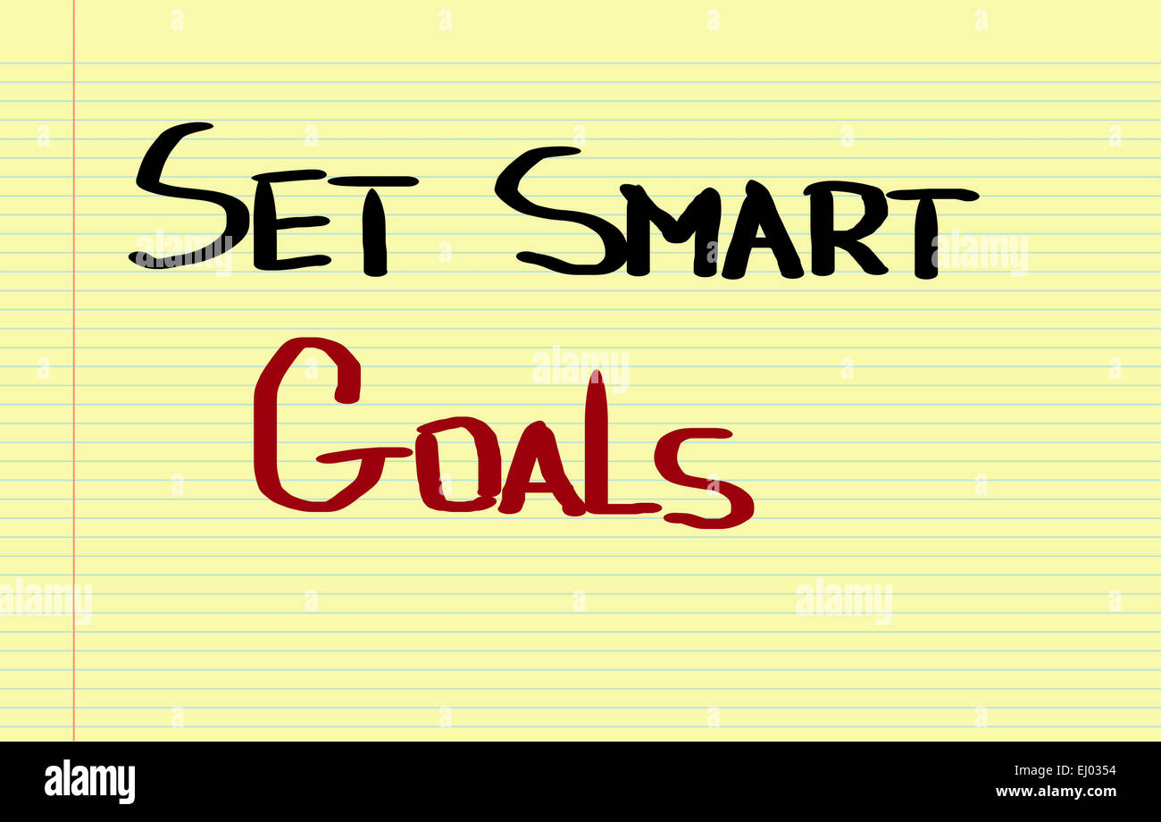 Set Smart Goals Concept Stock Photo - Alamy