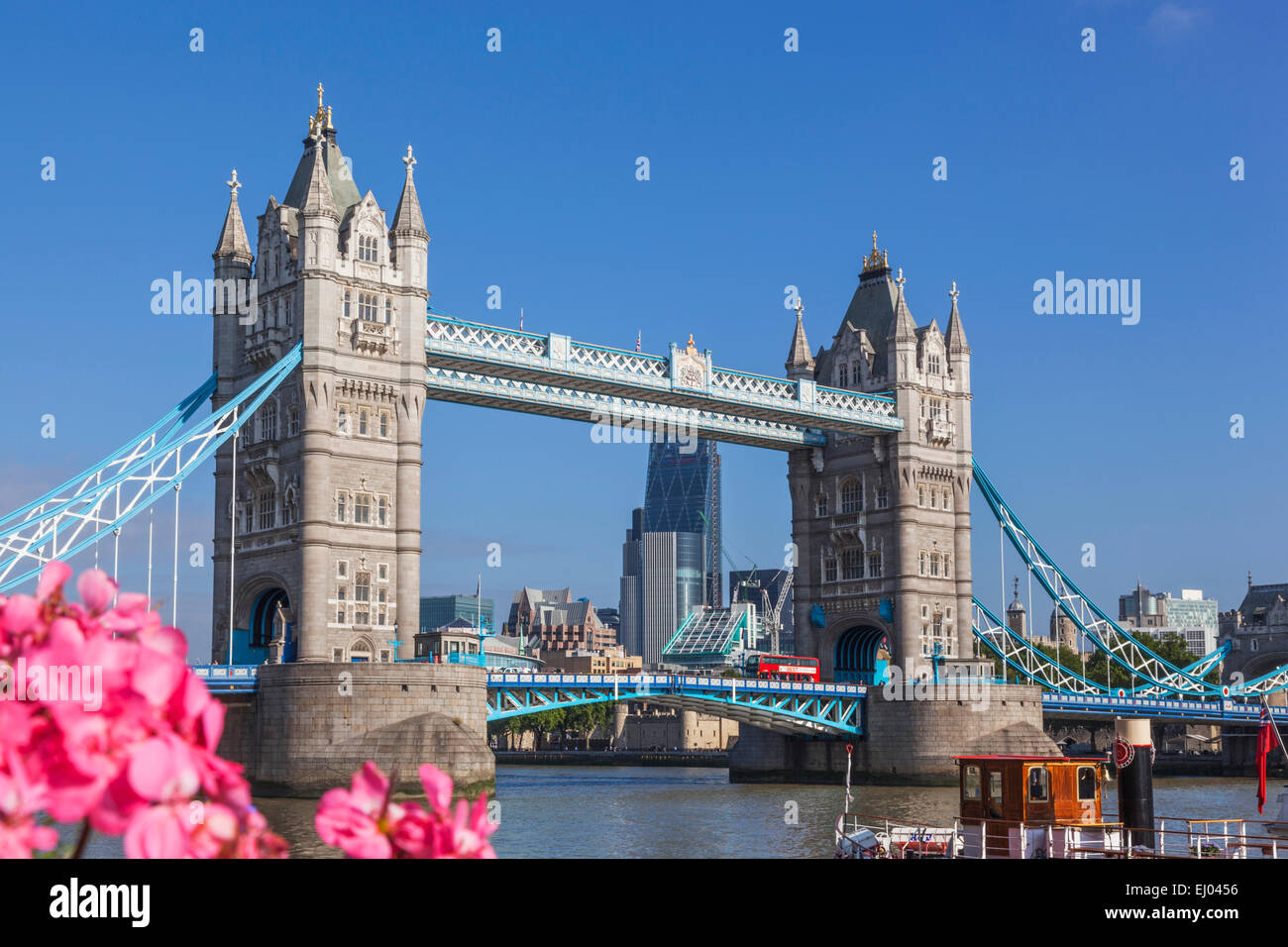 England, London, Tower Bridge and City Skyline Stock Photo - Alamy