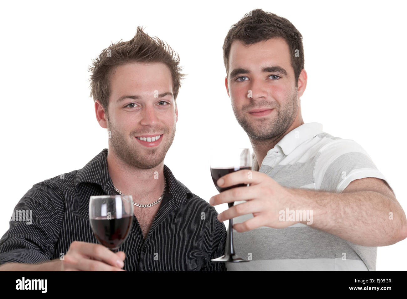 Two best friend in front of a white background Stock Photo - Alamy