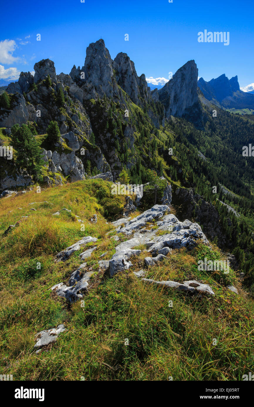 Evening, Alps, view, mountain, mountain panorama, mountains, mountain ...