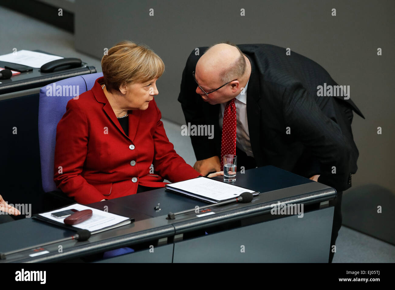 Berlin, Germany. 19th Mar, 2015. Delivery of a governmental declaration ...