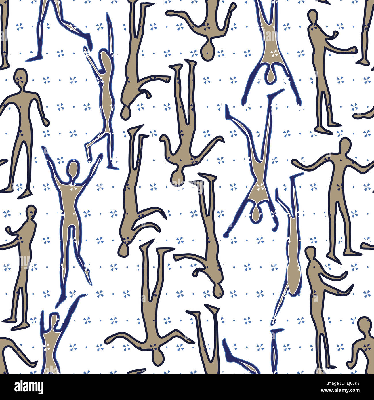 Human Figures Seamless Background Stock Photo - Alamy