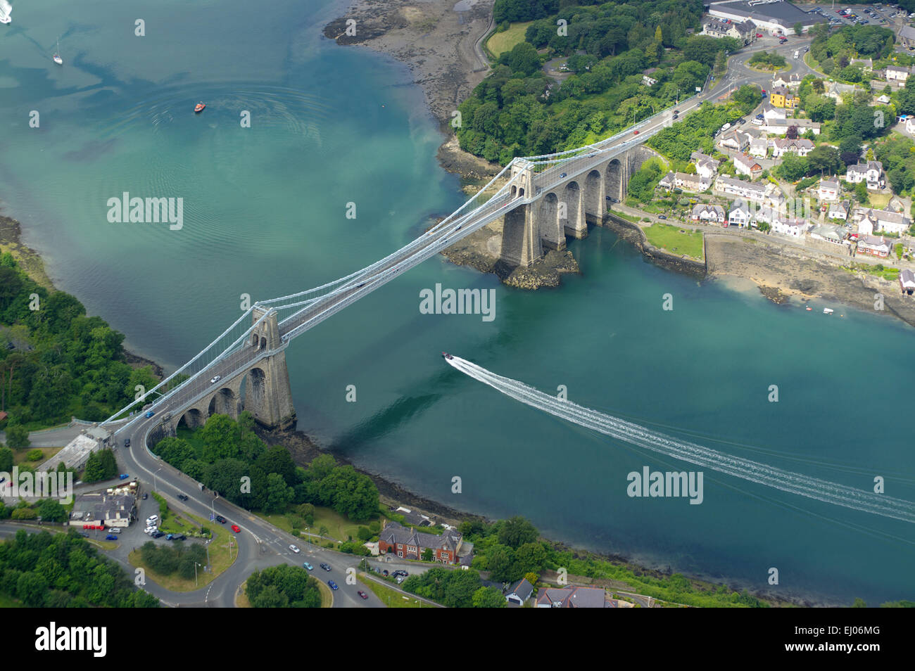 Menai Bridge Aerial High Resolution Stock Photography and Images - Alamy
