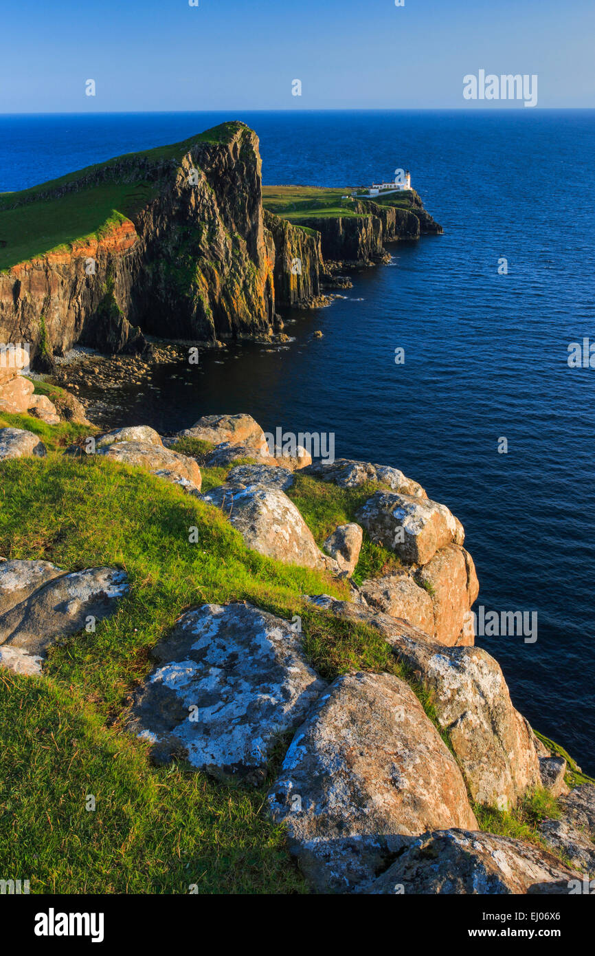 cliff, rock, water, Great Britain, Highland, highlands, island, isle ...