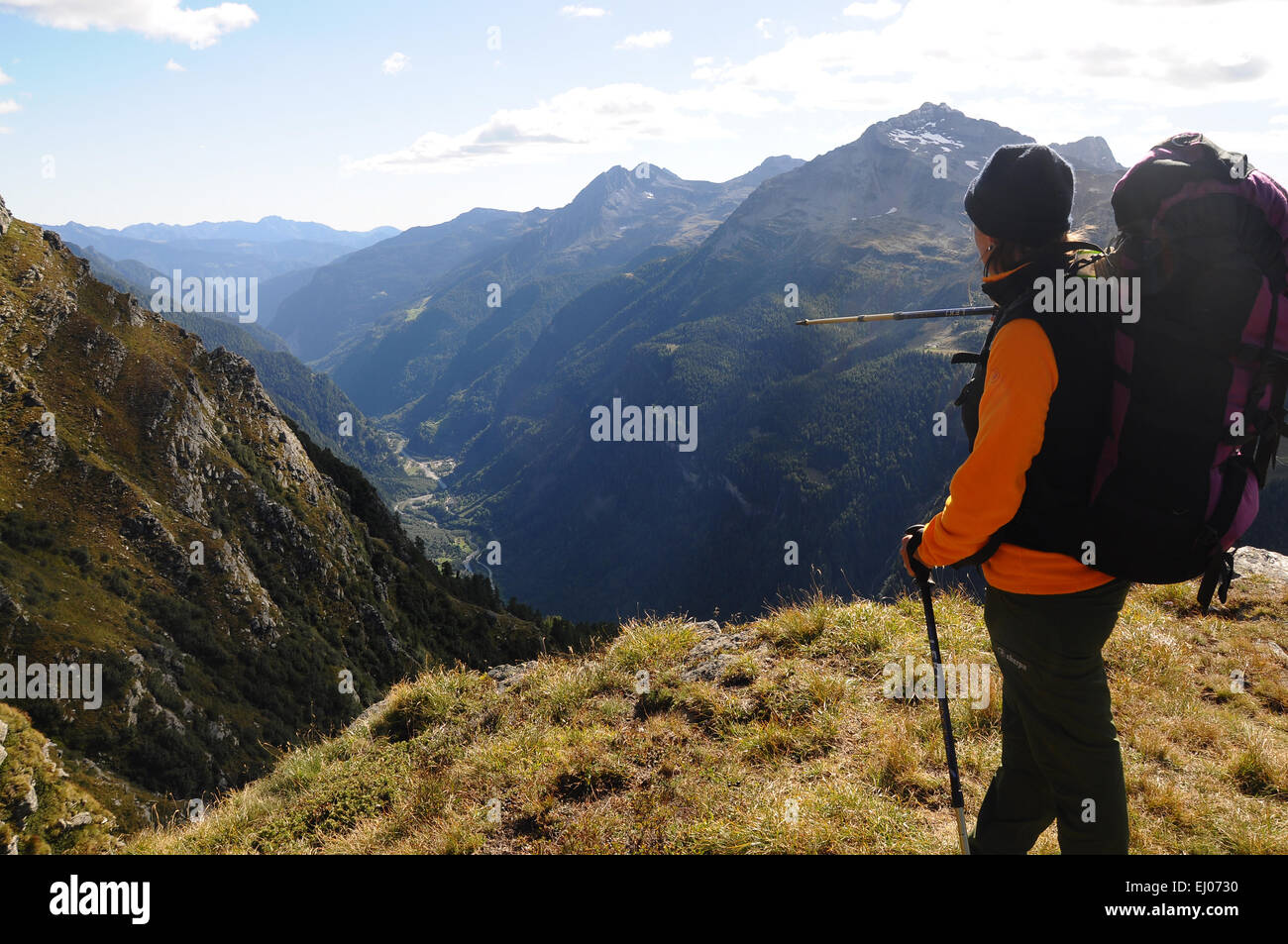 Switzerland, Europe, Graubünden, Grisons, valley of Calanca, Val ...