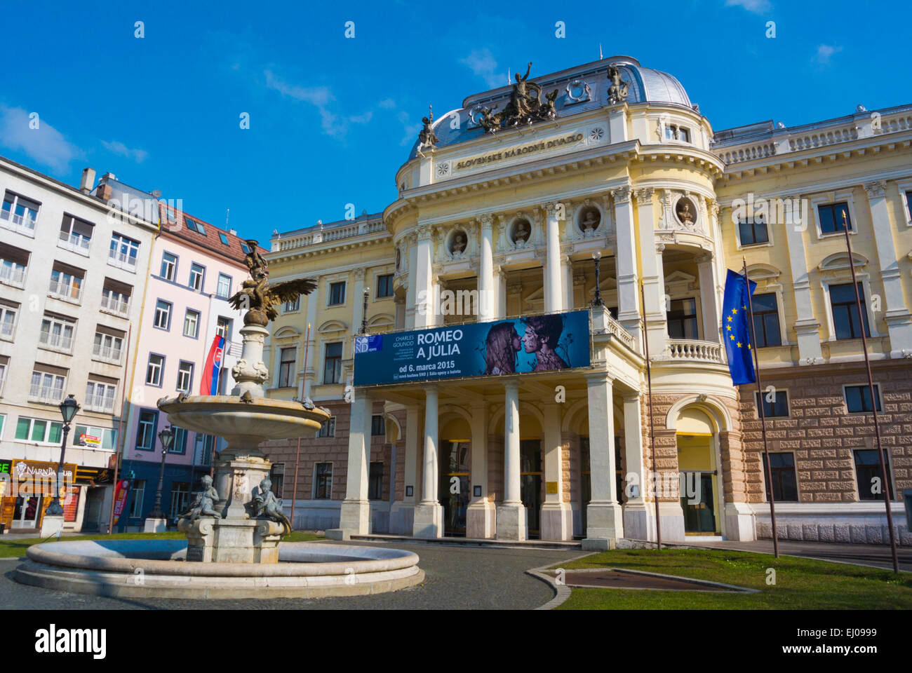Slovak National theatre, opera house, Old town, Bratislava, Slovakia ...