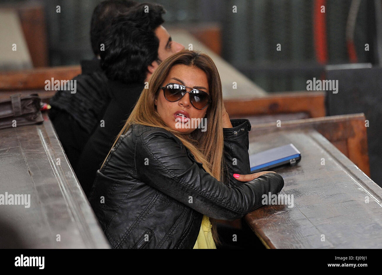 Cairo, Egypt. 19th Mar, 2015. Marwa Emara, the fiance of Al-Jazeera's ...