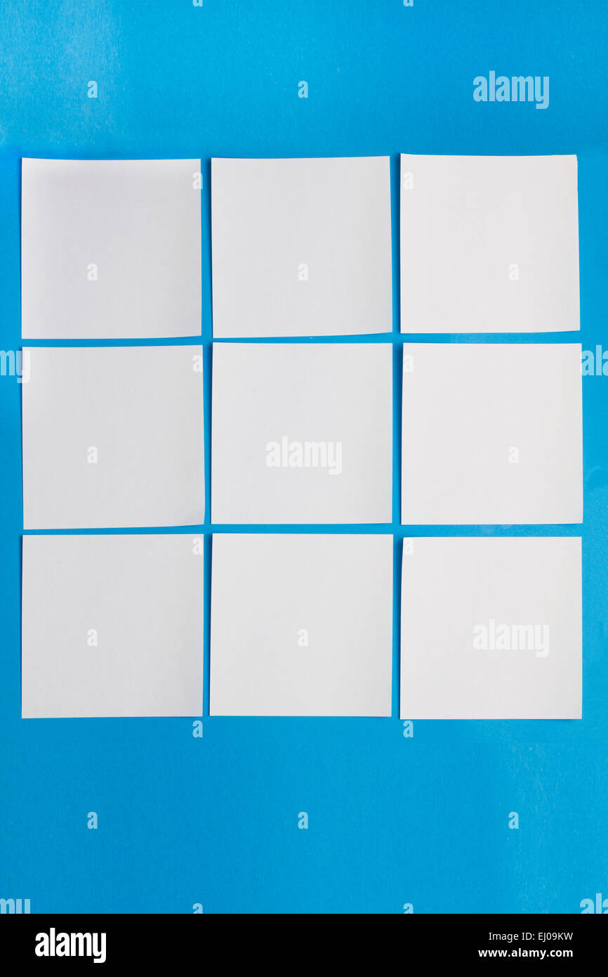 Several paper notes aligned next to each other Stock Photo - Alamy