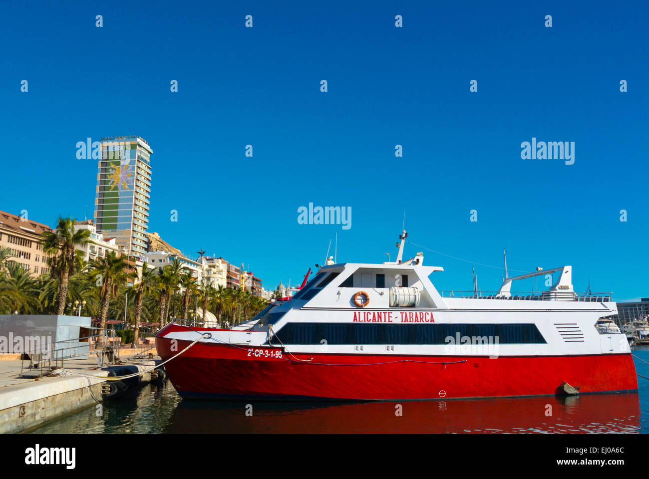Boat to Tabarca island, port, Alicante, Alacant, Costa Blanca, Spain ...