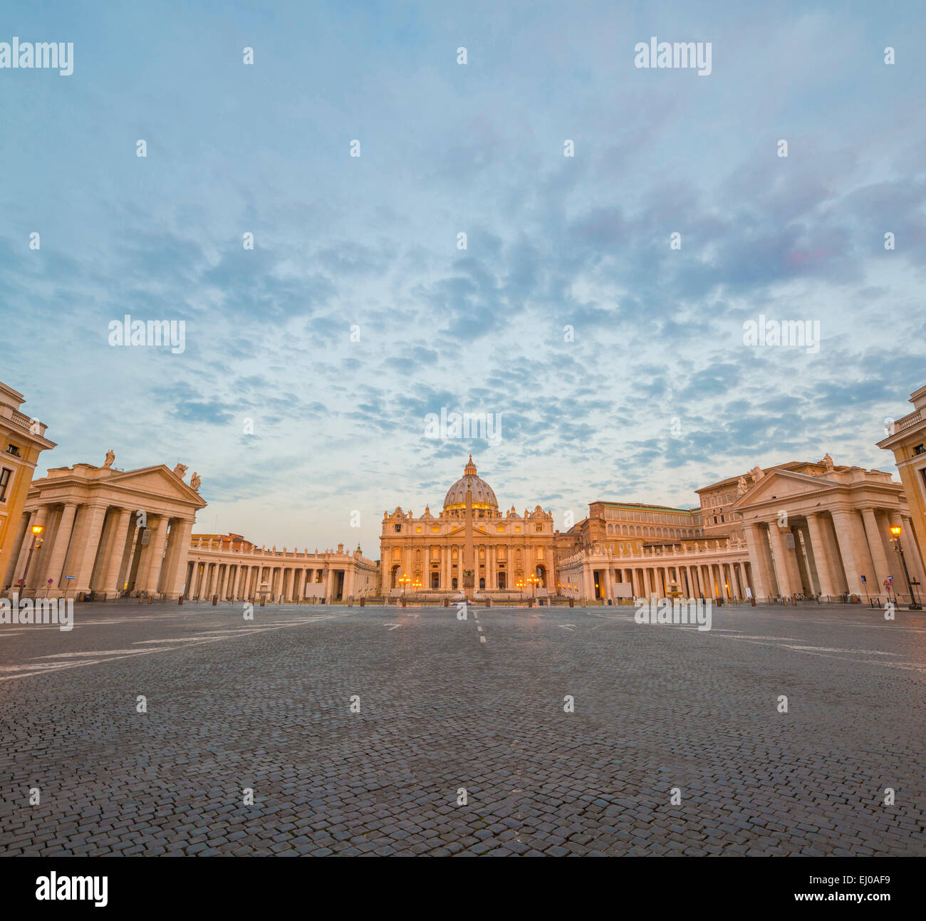 Vatican City in dusk in Rome, Italy Stock Photo - Alamy