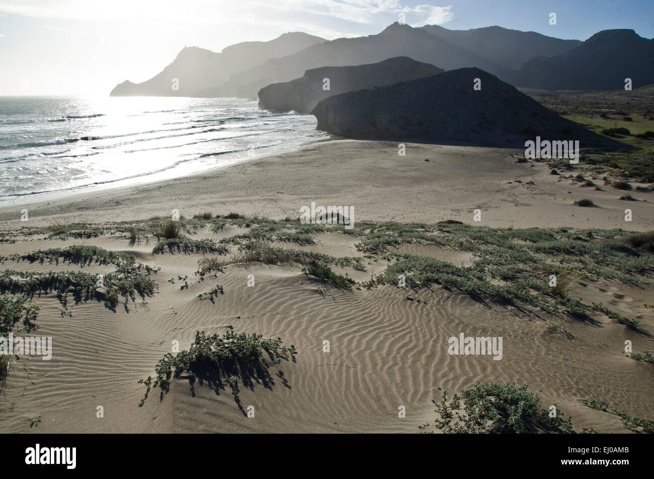 Spain, Cabo de Gata, nature reserve, Almeria, San José, Playa de Monsul ...