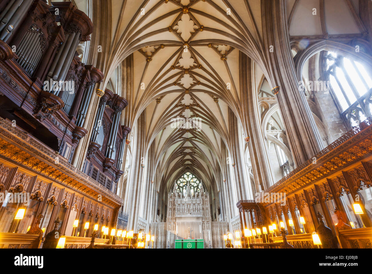 England, Somerset, Bristol, Bristol Cathedral, Interior Stock Photo - Alamy