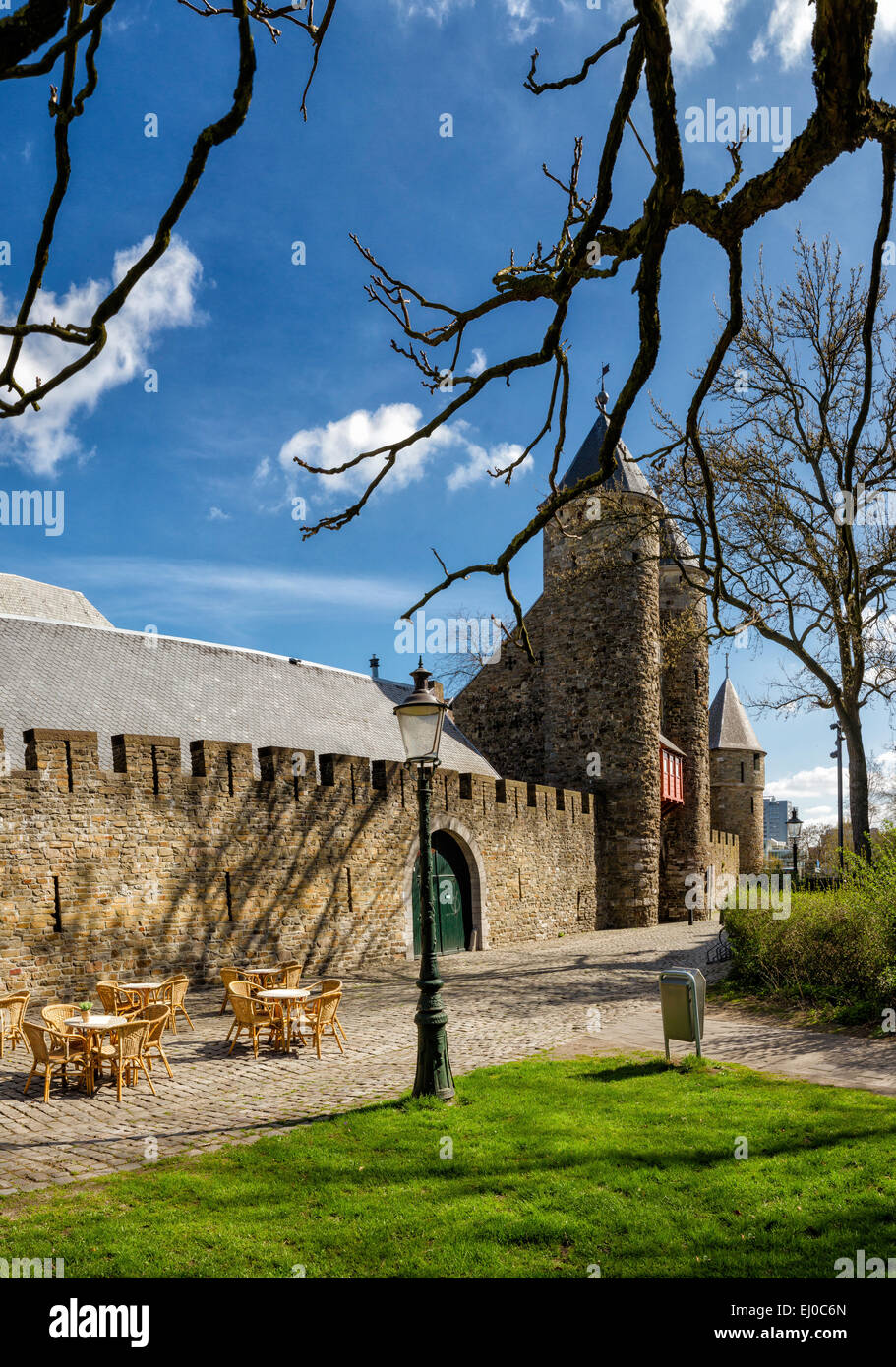 Maastricht, Netherlands, Holland, Europe, city, village, field, meadow ...